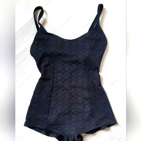 Swim | Vintage One Piece Bathing Suit Black | Poshmark